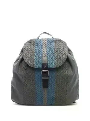 Bottega Veneta 2000s Intrecciato Backpack - Grey