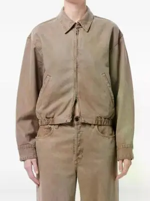 AGOLDE Nile Elasticated-hem Denim Jacket