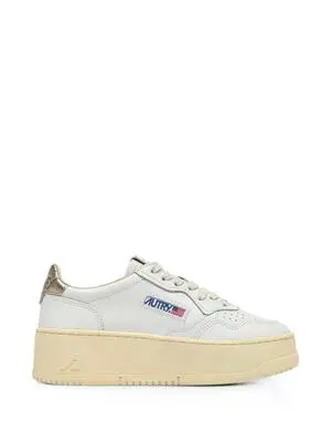 AUTRY Platform Leather Sneakers - White