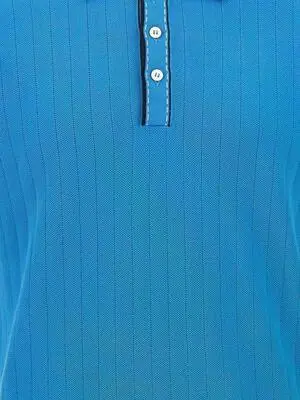 GRAN SASSO Ribbed-knit Polo Shirt