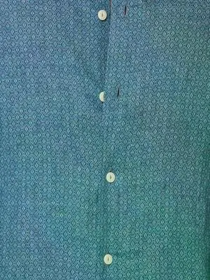 MC2 SAINT BARTH Pamplona Flower-print Linen Shirt - Blue