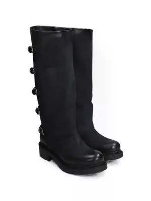 METISSE Buckle-detail Nubuck Boots