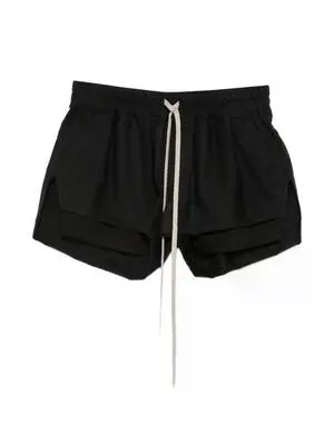Rick Owens Layered Drawstring Shorts - Black