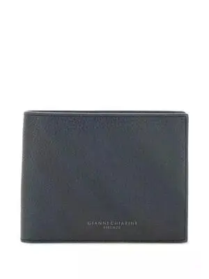 GIANNI CHIARINI Logo-stamp Leather Wallet - Blue