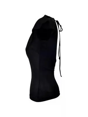 Dolce & Gabbana Cowl Neck Open Back Blouse