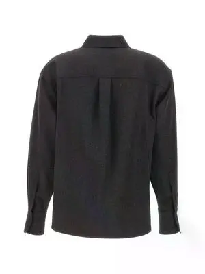 Victoria Beckham Vb-embroidered Cropped Shirt