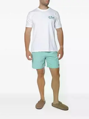 MC2 SAINT BARTH Comfort Logo-embroidered Drawstring Swim Shorts