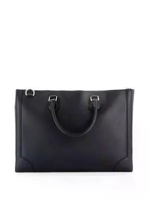 LOUIS VUITTON Slim Briefcase Taiga Leather Business Bag - Black