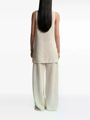 BOSS Open-knit Sleeveless Top