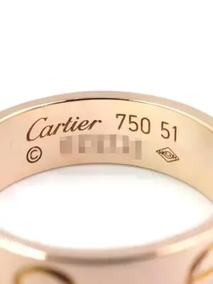 Cartier 18kt Rose Gold Love Ring