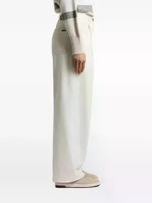 Peserico Pleat-detail Wide Leg Jeans