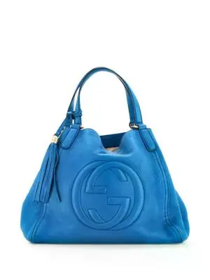 Gucci Soho Leather Medium Shoulder Bag - Blue