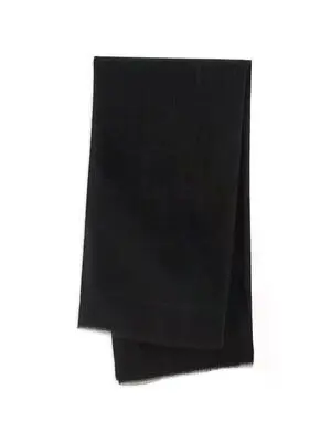 Elisabetta Franchi Frayed-edge Scarf - Black