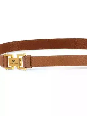 Elisabetta Franchi Logo-plaque Pebbled-effect Belt