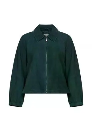 Max Mara Zip-up Leather Jacket