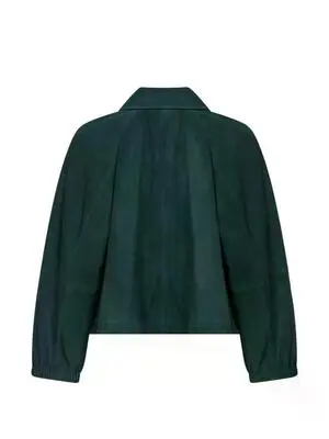 Max Mara Zip-up Leather Jacket