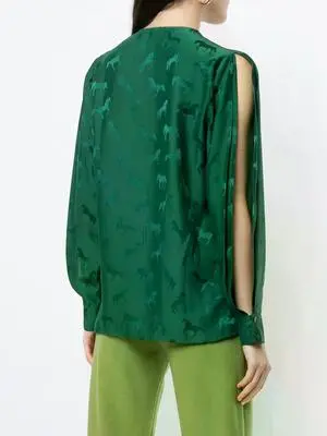 Stella McCartney Horse-jacquard Blouse