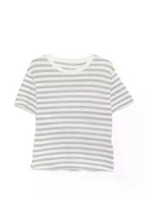 Majestic Filatures Striped Short-sleeve T-shirt - White