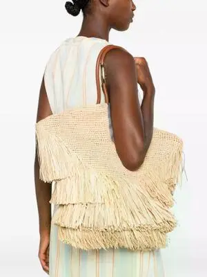 Zimmermann Medium Goldentime Fringe Tote Bag