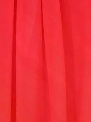 Elisabetta Franchi Pleated Bodysuit With Gold-tone Hardware - Red