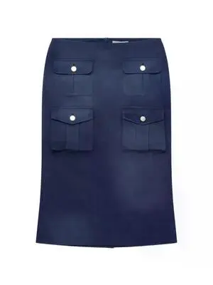 SHUSHU/TONG Cargo-pockets Midi Skirt