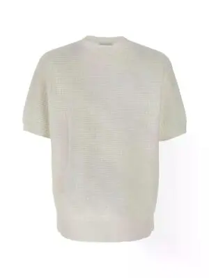 KANGRA Honeycomb-stitch Short-sleeved Sweater