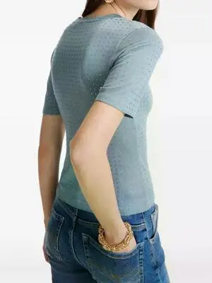 Marella Embellished T-shirt - Blue