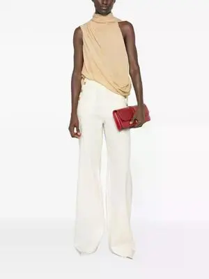 Max Mara Button-embellished Wide-leg Trousers