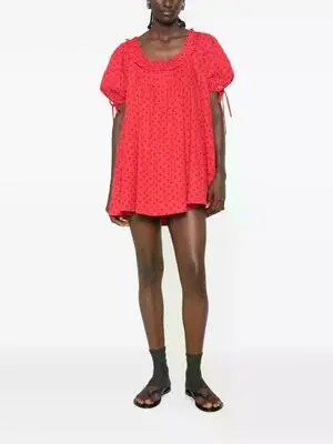 DAMSON MADDER Jemima Cherry-print Mini Dress