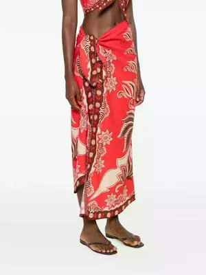 Farm Rio Ainika Floral-print Maxi Skirt