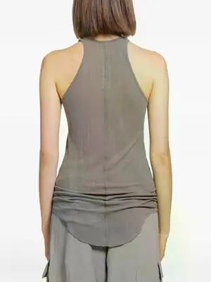 Rick Owens Tower Ribbed Cotton Tank Top