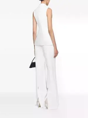 CHATS BY C.DAM Draped Collarless Vest