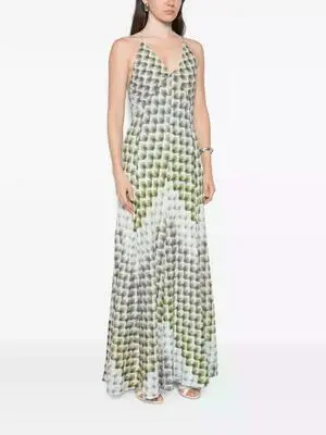 Missoni Geometric Print Halterneck Maxi Dress