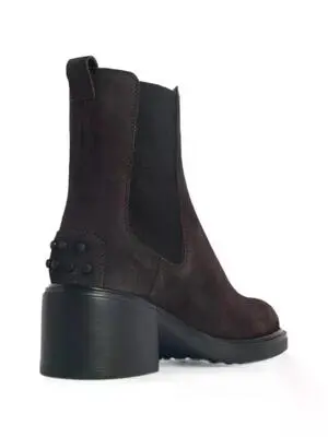 TOD'S Logo-embossed Suede Chelsea Boots