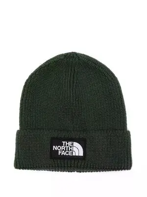 The North Face Logo Patch Ribbed Knit Beanie