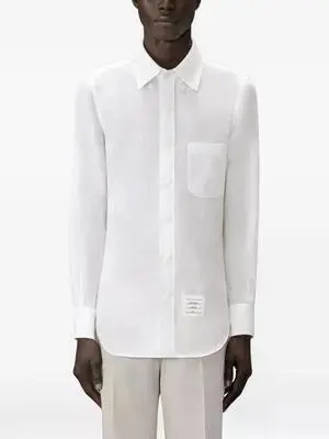 Thom Browne 4-bar Linen Shirt