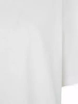 Attico Shaped-split Cotton T-shirt - White