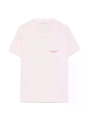 Givenchy Logo Print Crewneck T-shirt - Pink