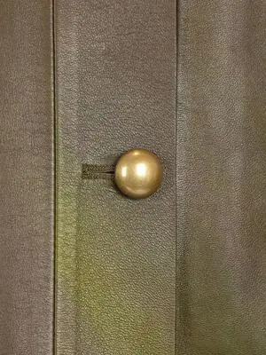 Max Mara Round-neck Leather Jacket