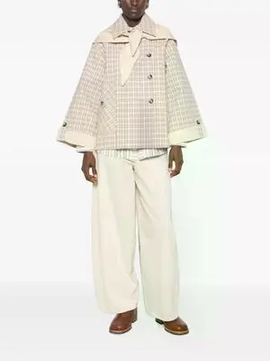 DAMSON MADDER Reversible Checked Double-breasted Jacket