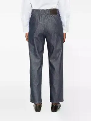 Max Mara Elasticated Waistband Logo Patch Trousers