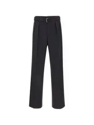 Tagliatore Belted Pleated Trousers - Black