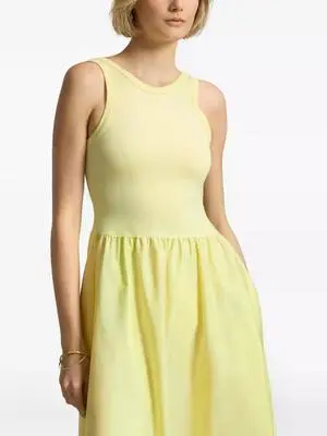 Polo Ralph Lauren Sleeveless Shirred A-line Dress - Yellow