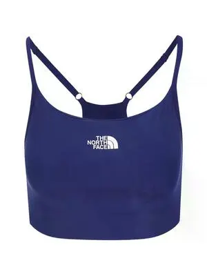 The North Face Logo-print Racerback Sports Bra - Blue