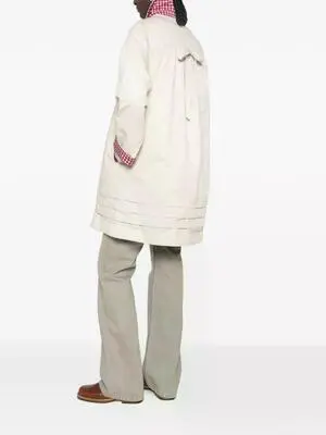 DAMSON MADDER Mercedes Bow Detail Reversible Trench Coat