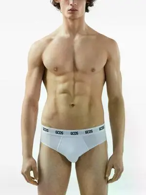 Gcds Essentials Logo-waistband Briefs