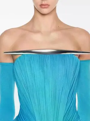 CHATS BY C.DAM Draped Maxi Dress