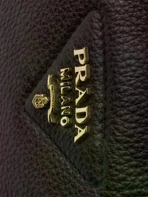 Prada Leather Mini Handbag - Brown