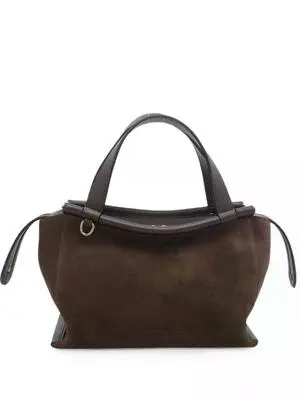 WANDLER Ida Suede Handbag - Brown