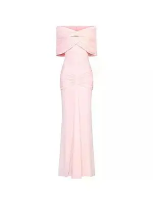 CHATS BY C.DAM Draped Off-shoulder Dress - Pink